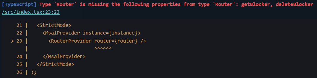 Type Mismatch With React Router 6 7 · Issue 6861 · Getsentry Sentry Javascript · Github