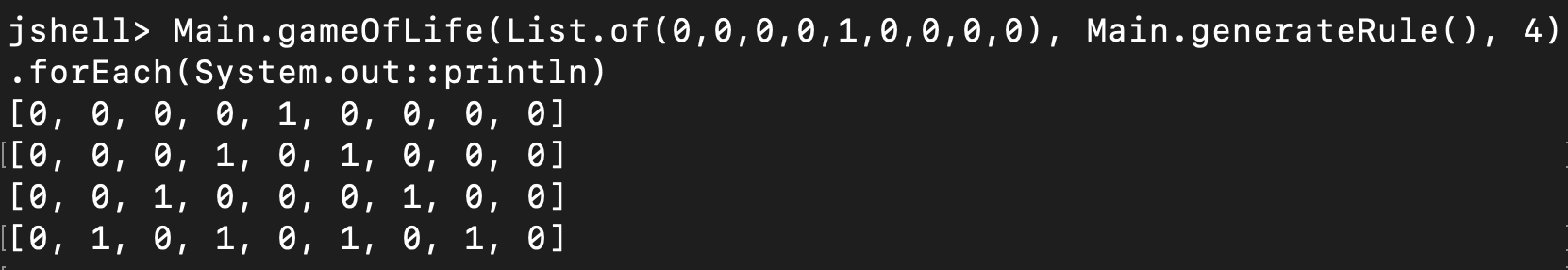 Exercise 6 Task 4 gameOfLife · Issue #247 · nus-cs2030/2223-s1 · GitHub