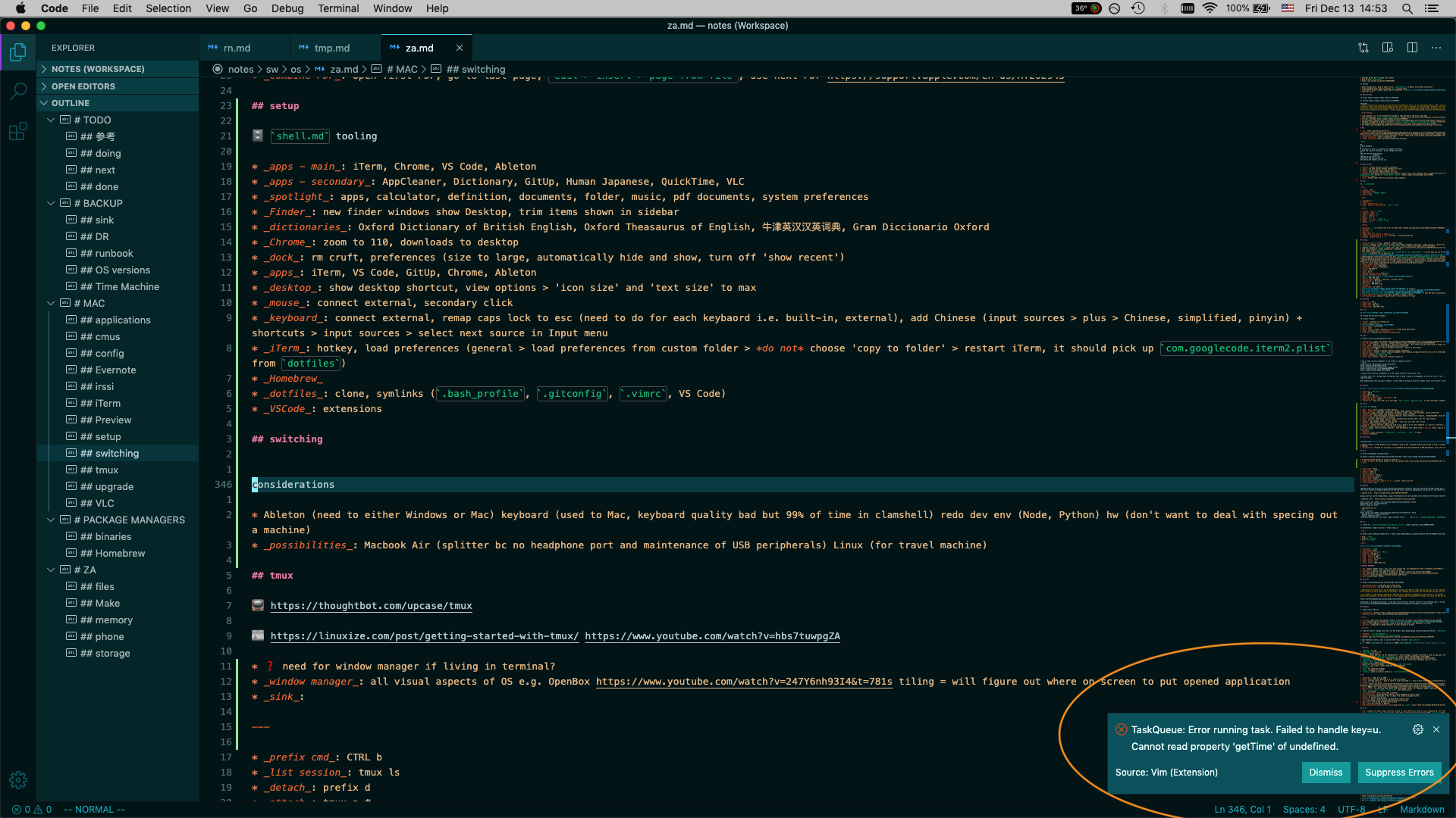 taskqueue: cannot read property 'getTime' · Issue #4381 · VSCodeVim/Vim · GitHub