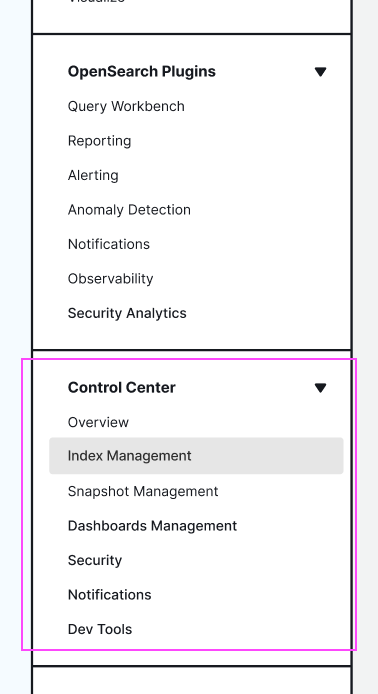 Rename Mangement to Control Center · Issue #4132 · opensearch-project/OpenSearch-Dashboards · GitHub