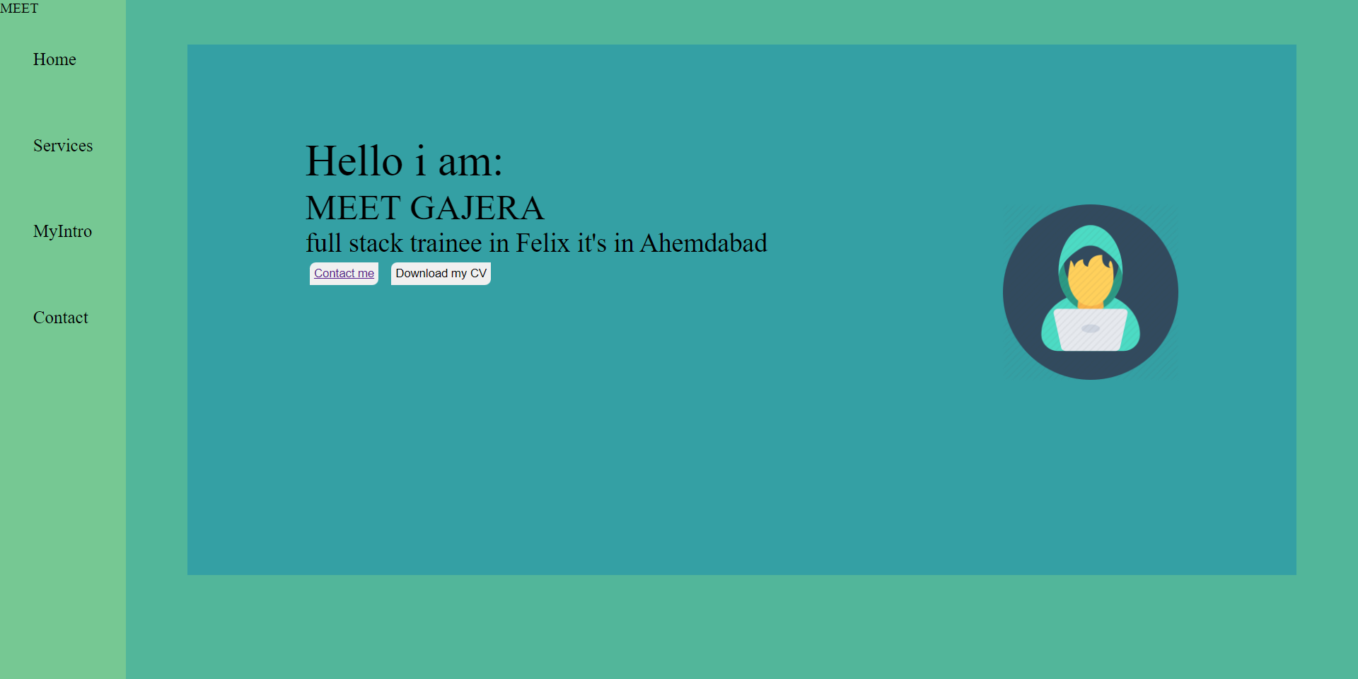 GitHub - meet4643/simple-portfolio