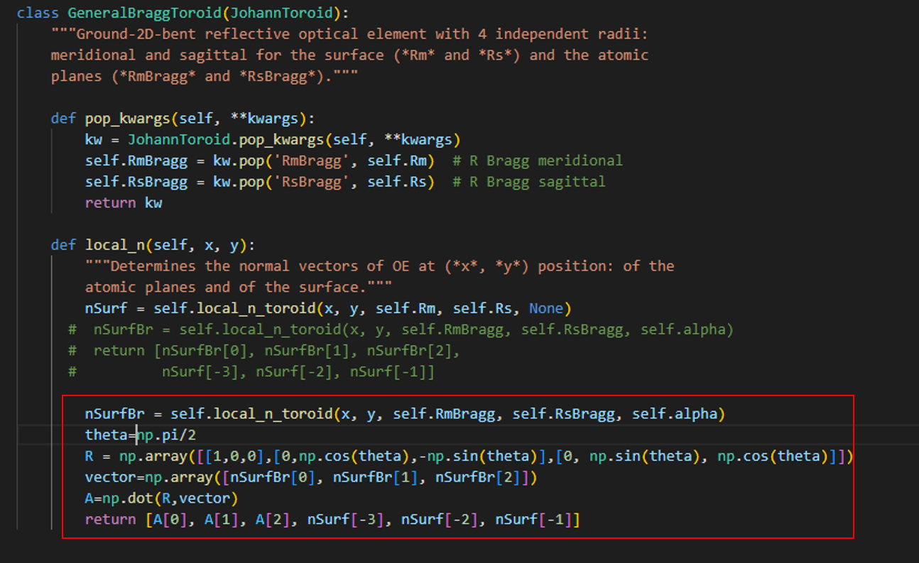 bent Laue crystal with both sagittal bending and meridional bending · Issue #127 · kklmn/xrt ...