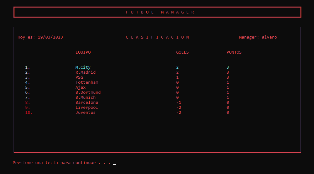 GitHub - alvarovaq/FutbolManager: Bienvenido al emocionante mundo del fútbol en el que tu rol es ...