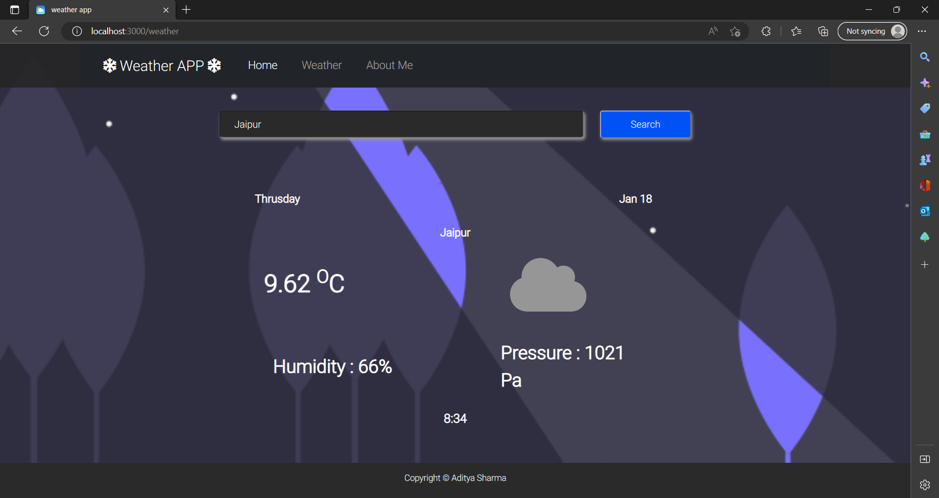 GitHub - aditya-sharma02/WeatherAPP: This App provides you the weather data of the city you ...