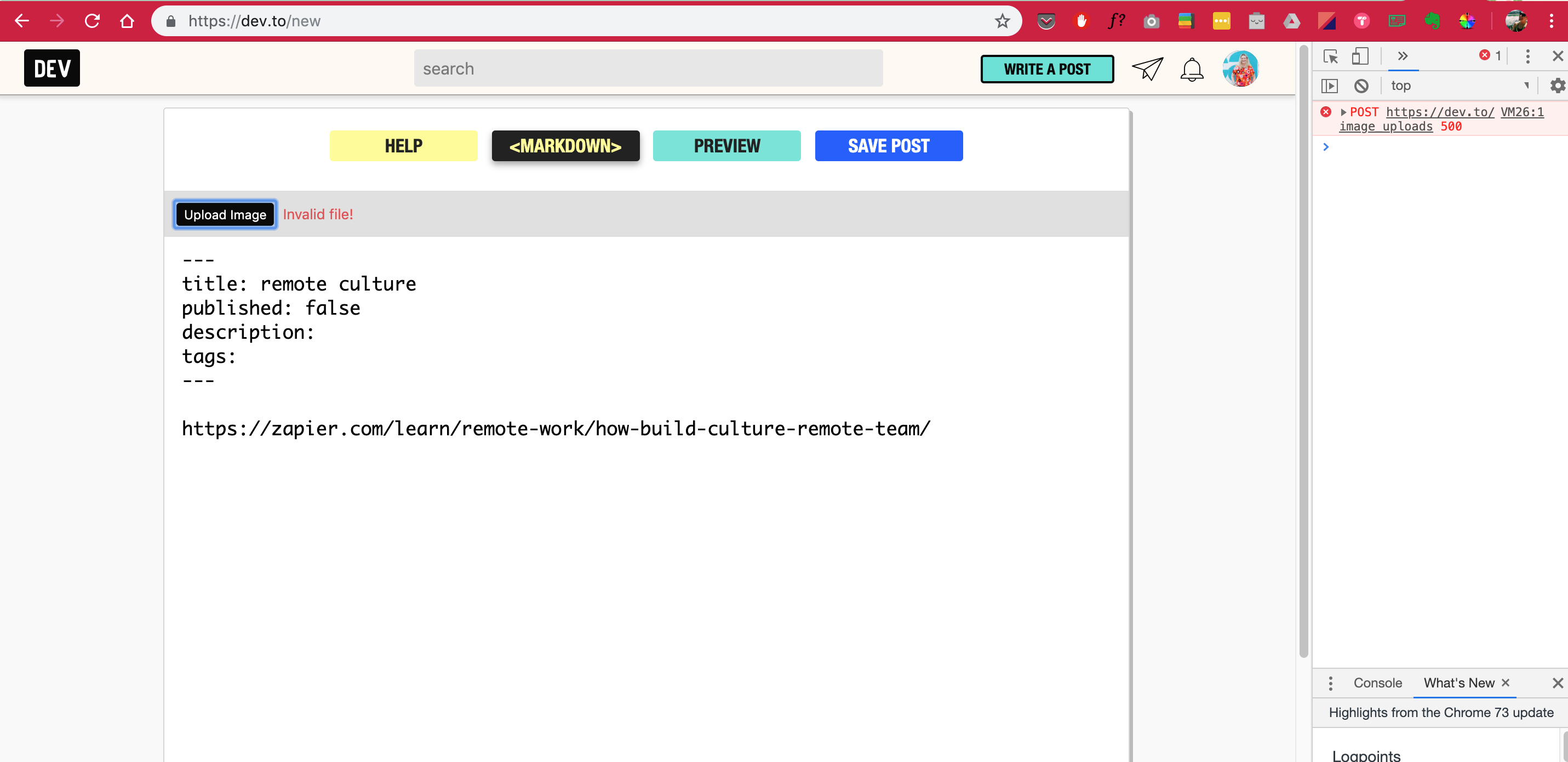 Cover upload error · Issue #1935 · forem/forem · GitHub