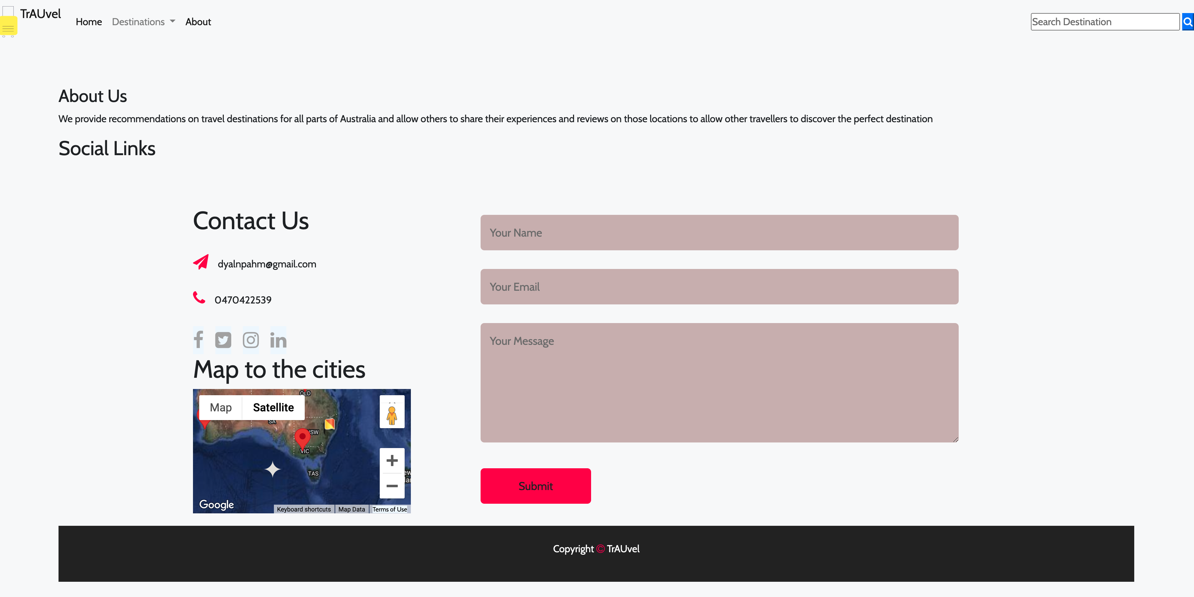 GitHub - dyalnpahm/australian-travel-guide: Interactive Front-End ...