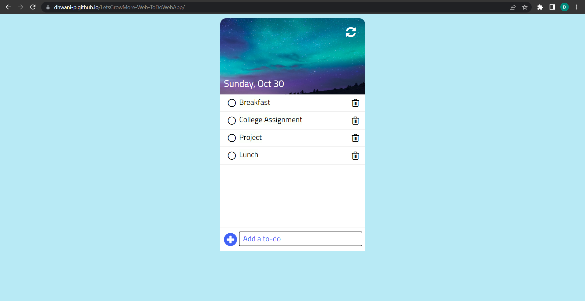 GitHub - dhwani-p/LetsGrowMore-Web-ToDoWebApp: To do list