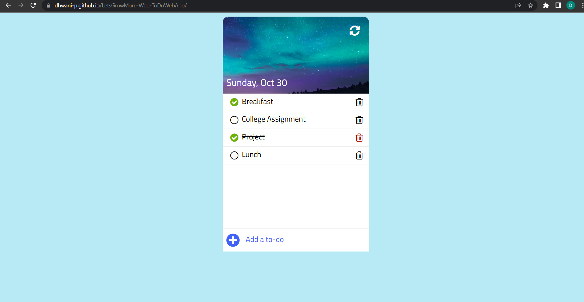 GitHub - dhwani-p/LetsGrowMore-Web-ToDoWebApp: To do list
