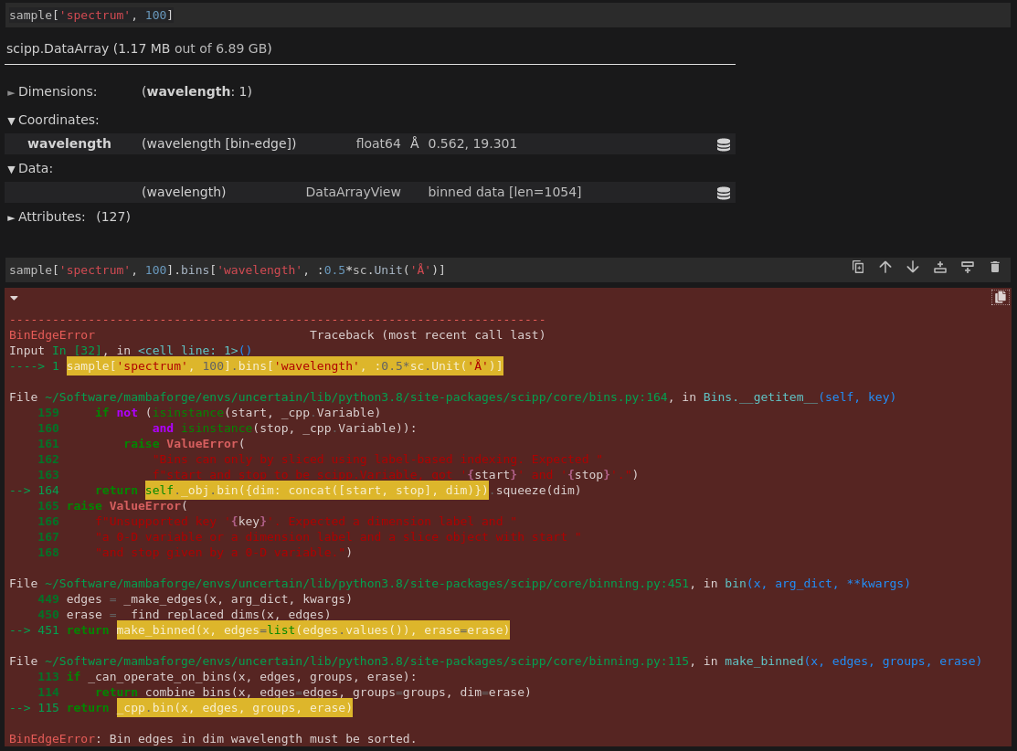 Strange Error In Event Slicing · Issue 2874 · Scipp Scipp · Github