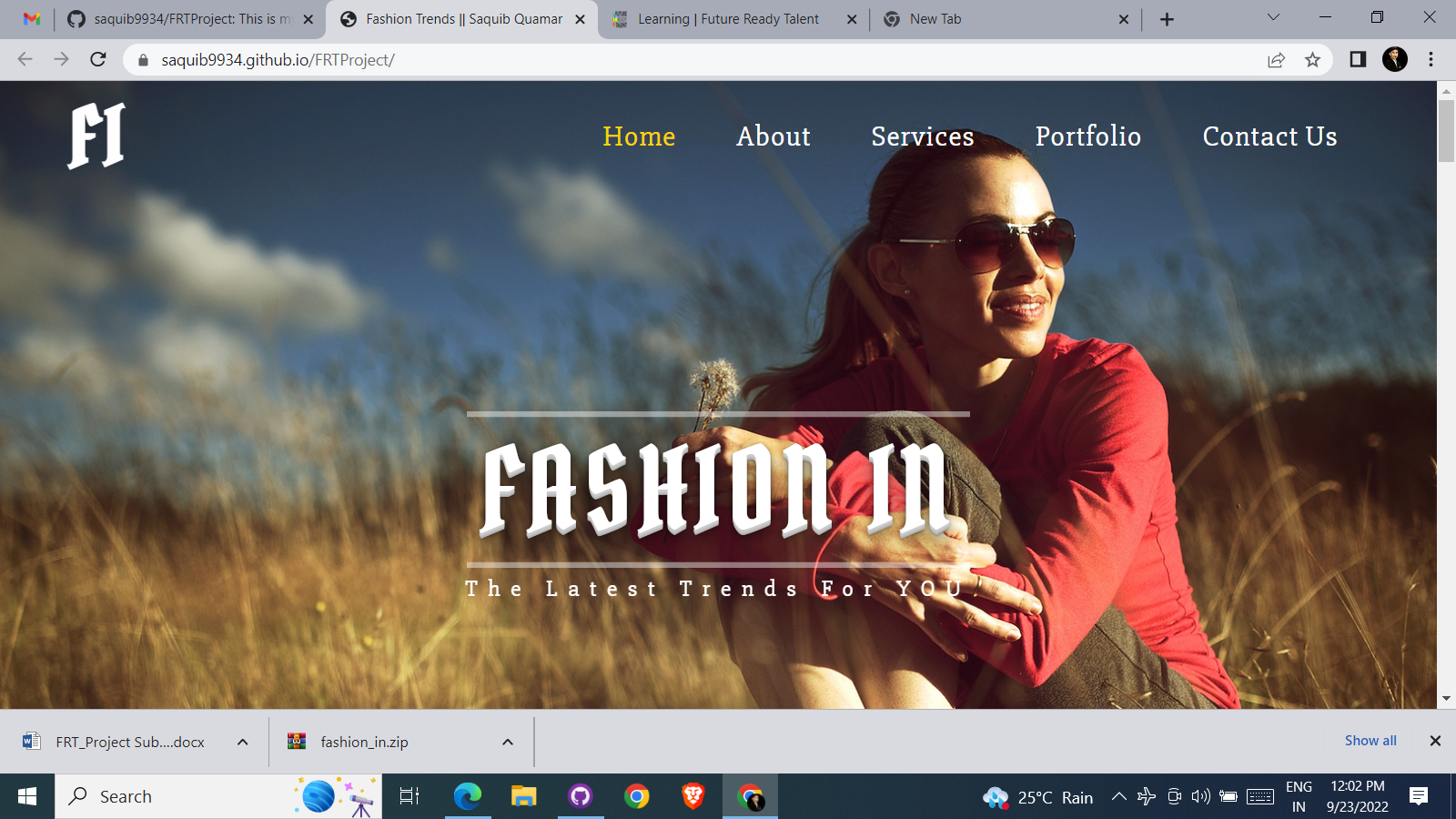 GitHub - saquib9934/FRTProject: This is my final project of FRT