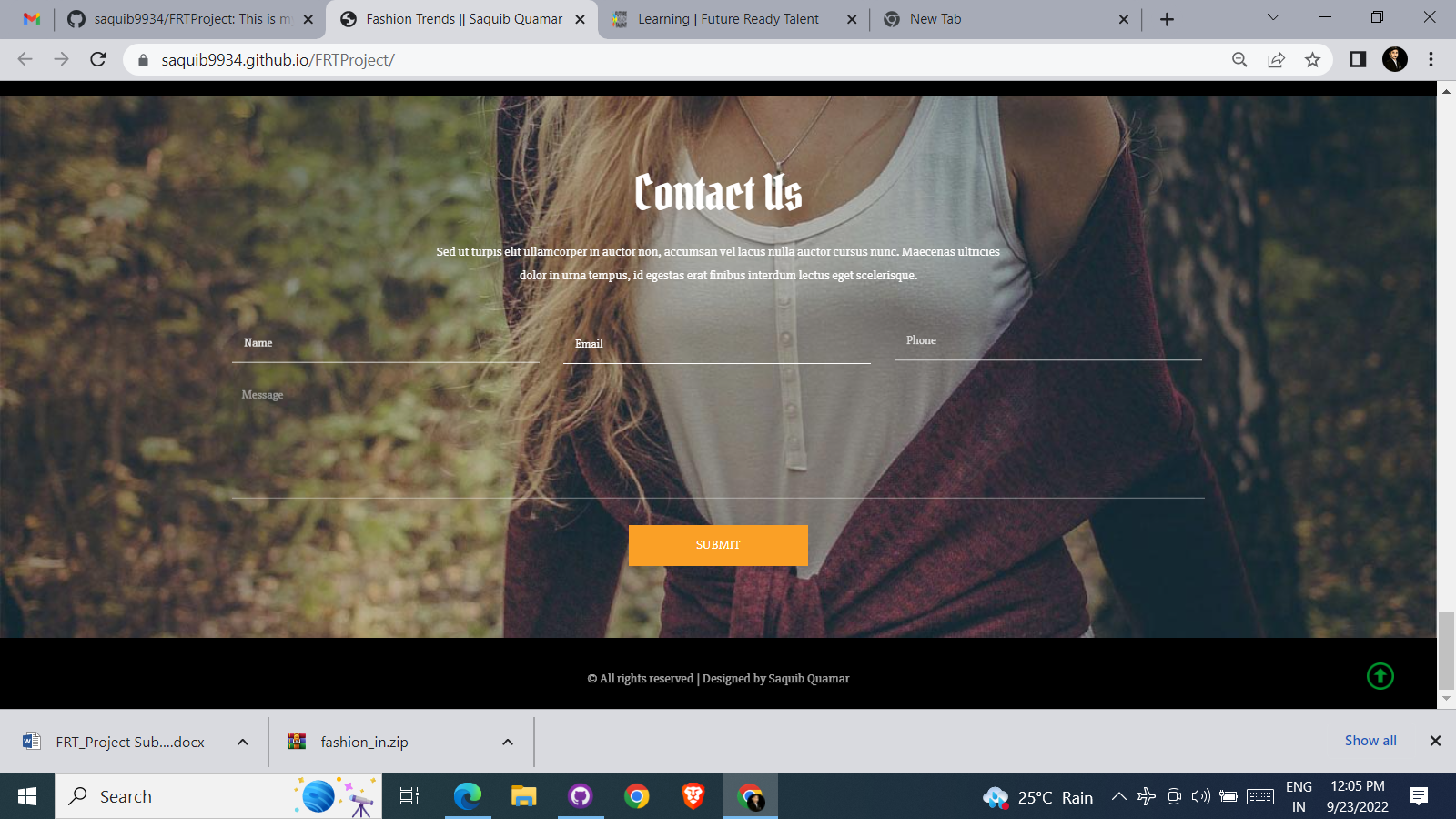 GitHub - saquib9934/FRTProject: This is my final project of FRT