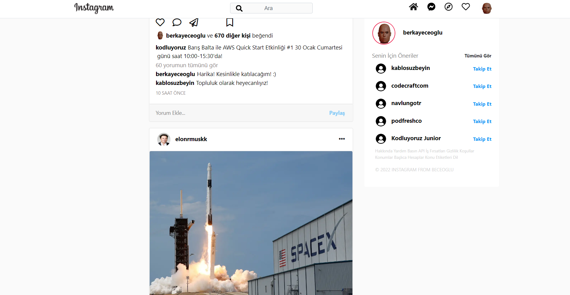 GitHub - berkayec/creating-instagram