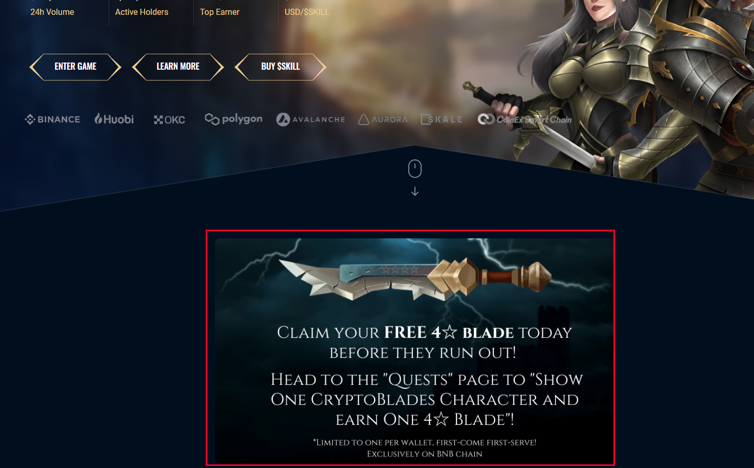 [Feature] - Remove image banner on website below the list of chains · Issue #1808 · CryptoBlades ...