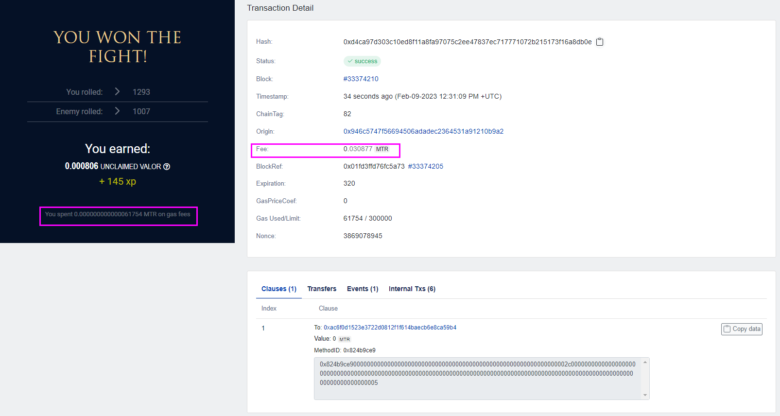 [BUG] - MTR gas fee is being shown incorrectly after a fight · Issue #1874 · CryptoBlades ...
