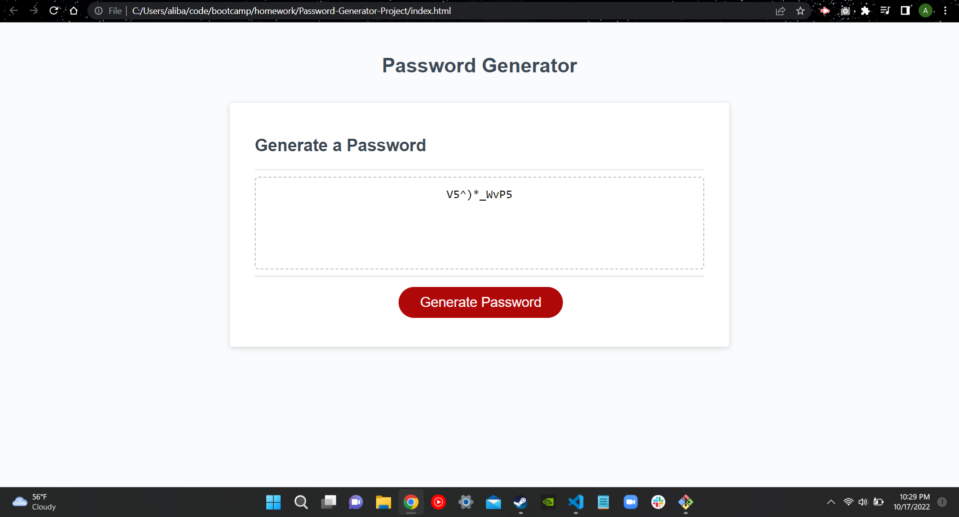 GitHub - AliBailoun/Password-Generator-Project