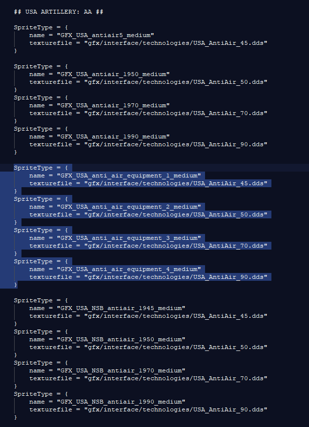 All Tags - Someone forgot to code all nations' unique GFX_anti_air_equipment · Issue #1025 ...