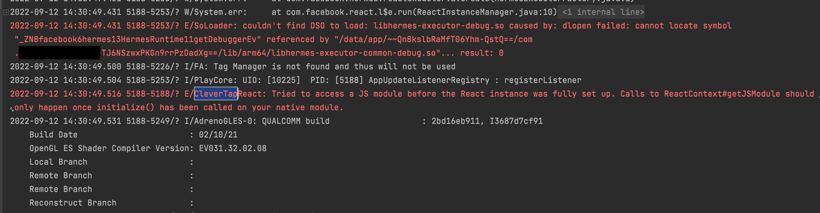 Unable To Send Data To Clevertap Dashboard · Issue 260 · Clevertapclevertap React Native · Github