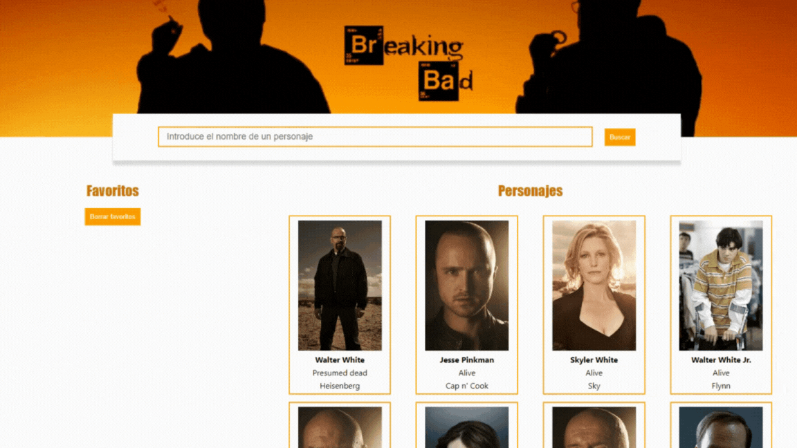 GitHub - celiamartin11/Personal-Project-Breaking-Bad-JavaScript: Buscador de personajes de ...
