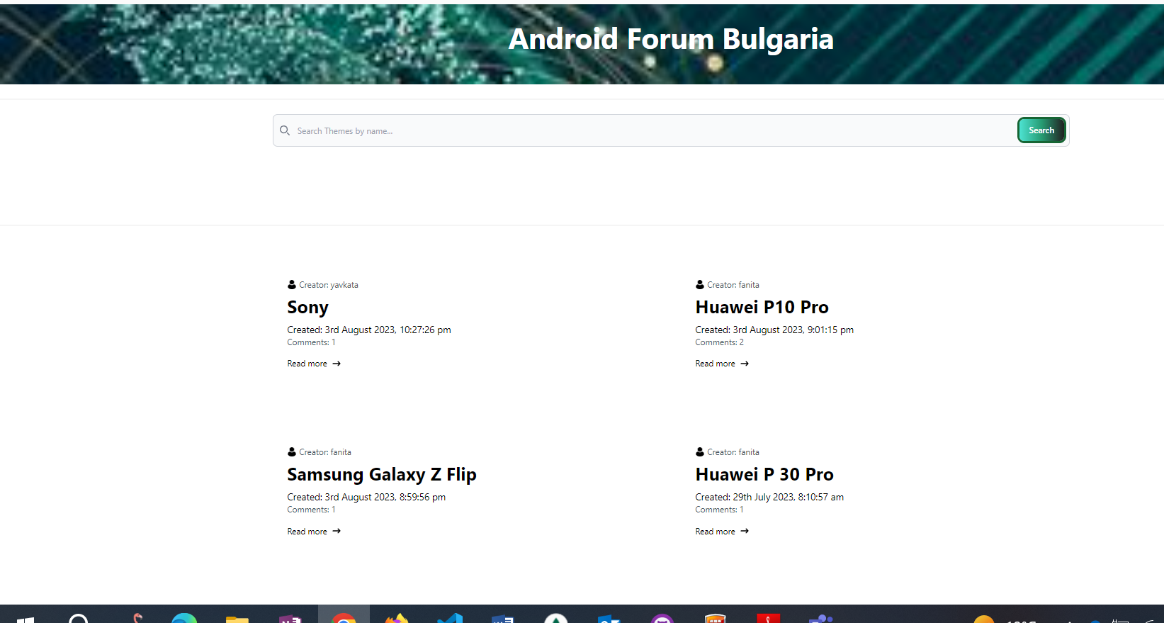 GitHub - fanitaadamova/My-personal-Angular-Project-Softuni: My personal project - Android forum ...