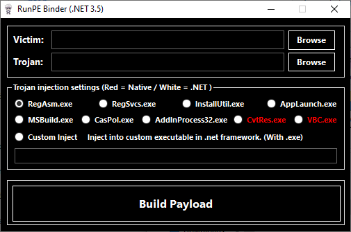 GitHub - mmyyhack/SRC-RunPE-Binder: RunPE Binder for .NET programs.