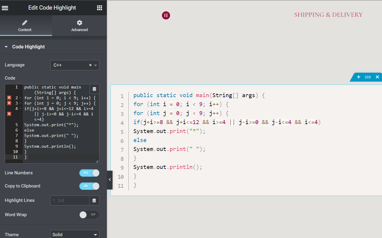 ⛔ 🐞 Bug Report: Code Highlight - Not showing proper output · Issue #20320 · elementor/elementor ...