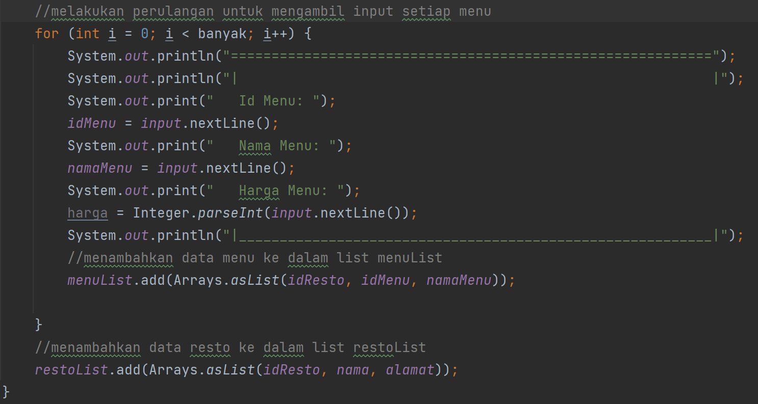 GitHub - aridiahh/OnlineFoodOrdering.Java