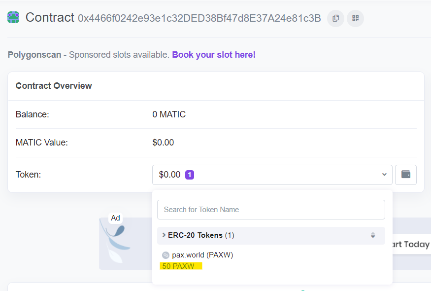 pax.world (PAXW) token not showing up on the UI on Polygon network · Issue #54 · 5afe/safe ...