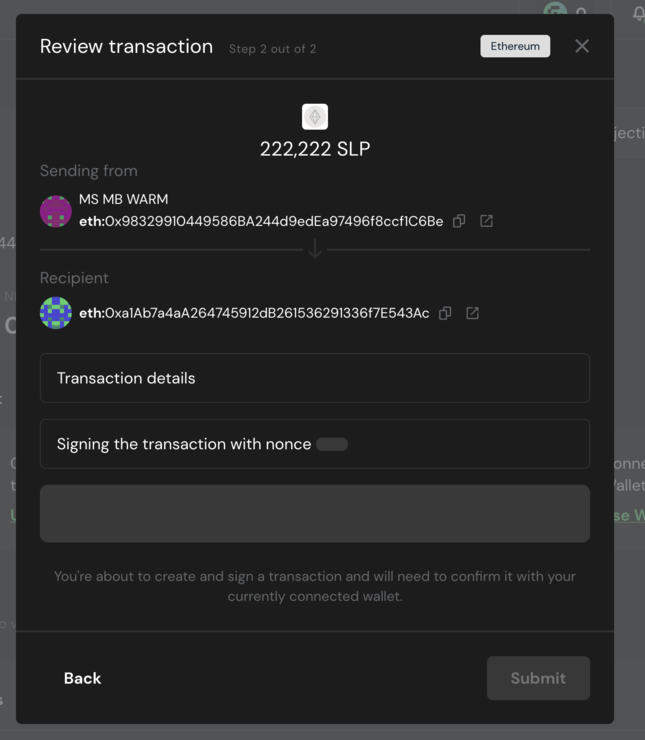 ETH Mainnet - Cannot propose a new transaction to send SLP tokens · Issue #158 · 5afe/safe ...