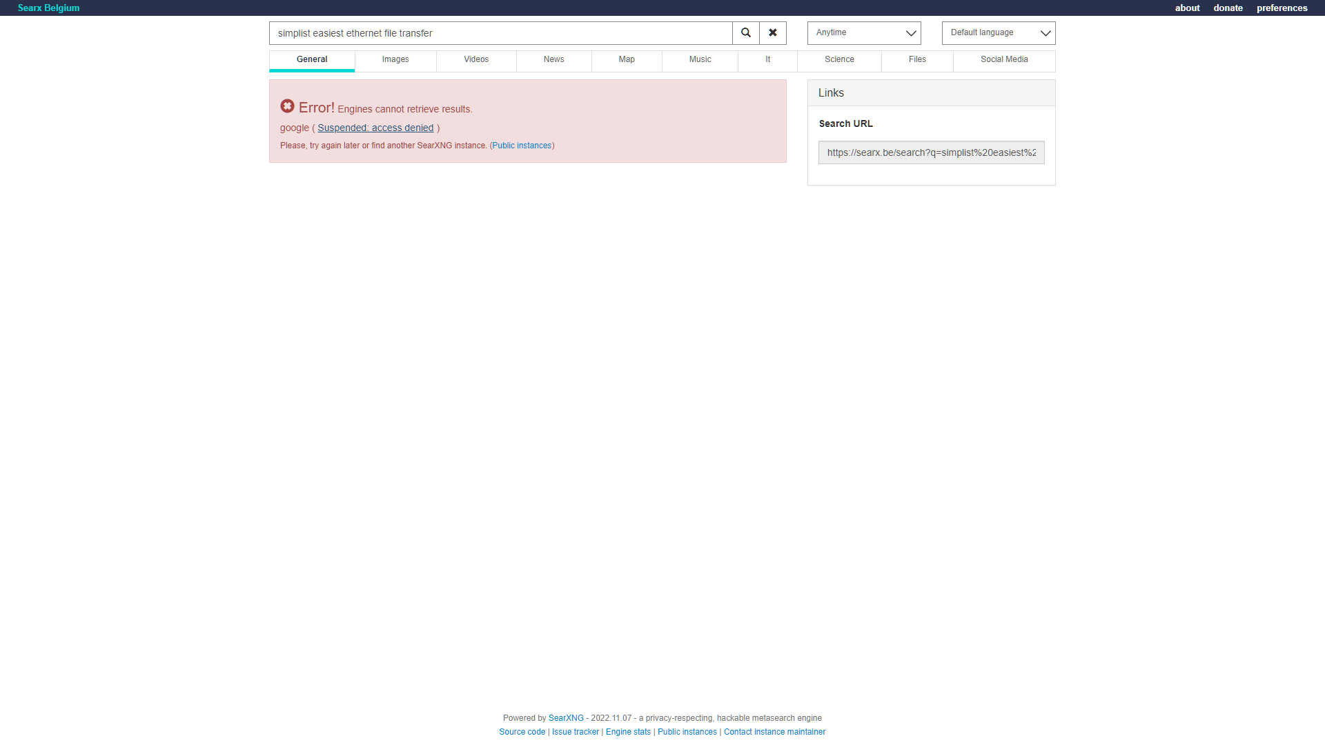 Bug: google engine · Issue #1960 · searxng/searxng · GitHub