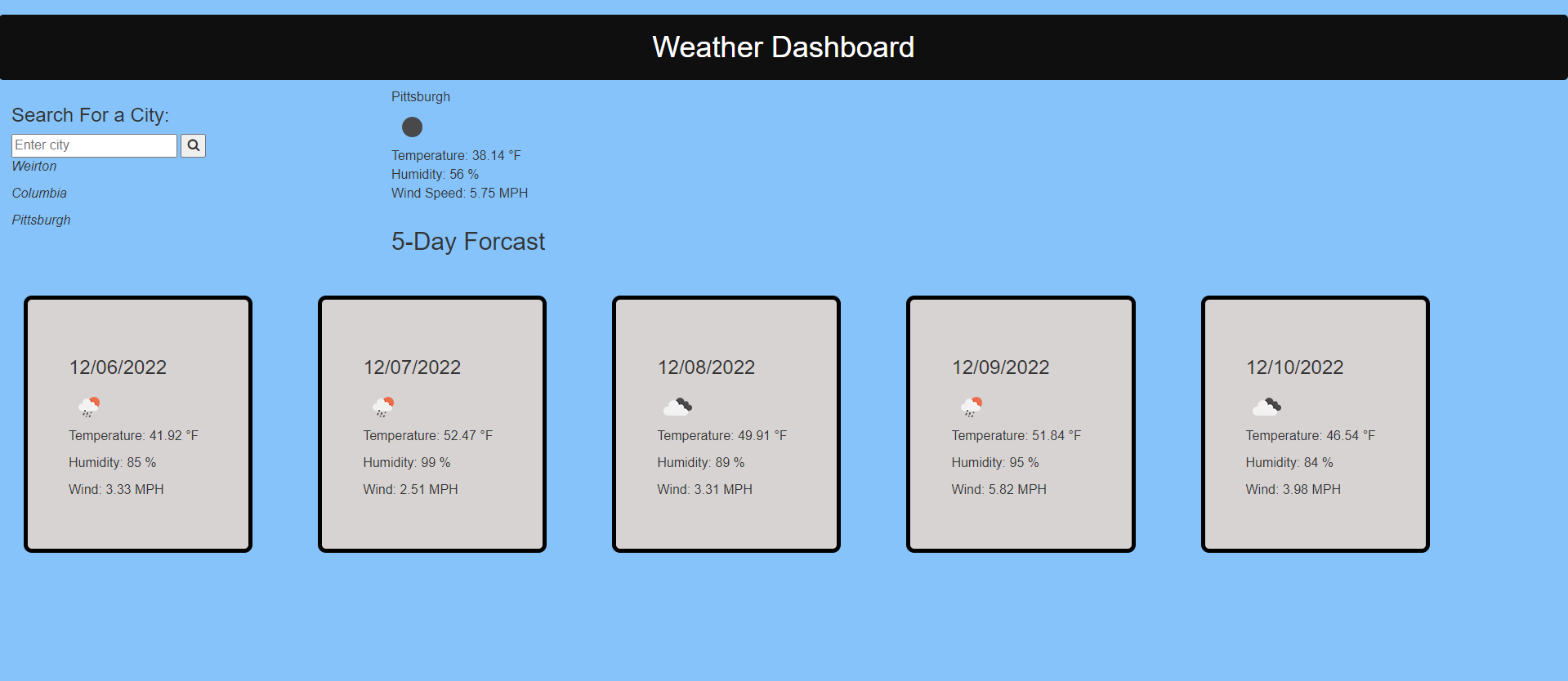 GitHub - MatthewC86/forecast-machine