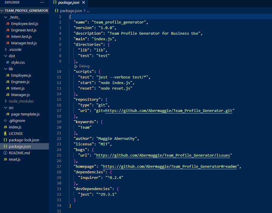 GitHub - Abermaggie/Team_Profile_Generator: https://github.com ...