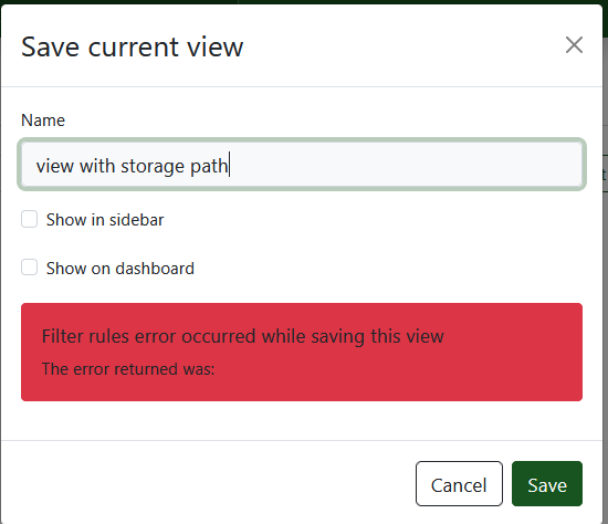 Bug Cant Save View When Storage Path Is Selected · Issue 1619 · Paperless Ngxpaperless Ngx