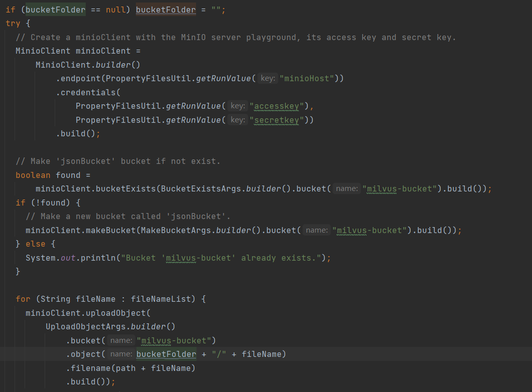 [Bug]: failed to get file size of 'rowjson.json', error:The specified key does not exist ...