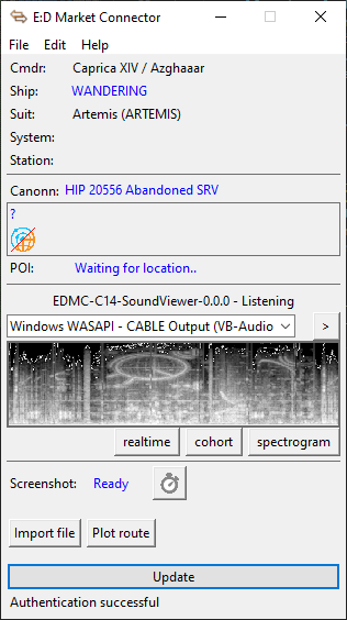 GitHub - Caprica-XIV/EDMC-C14-SoundViewer: EDMC plugin to display sound wave and spectrogram ...