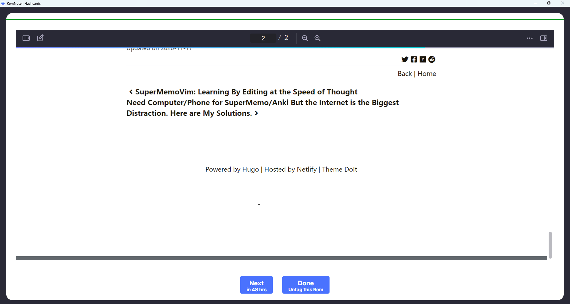 [bug] shortcut for Next not working · Issue #29 · bjsi/incremental-everything · GitHub