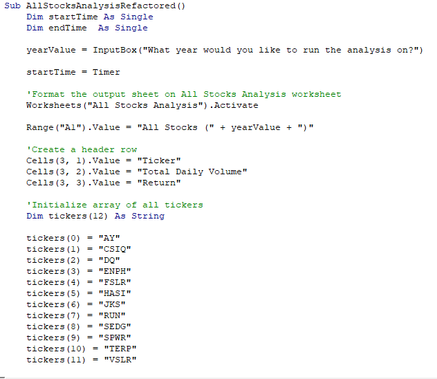 GitHub - mdsinger/stock-analysis: Module 2