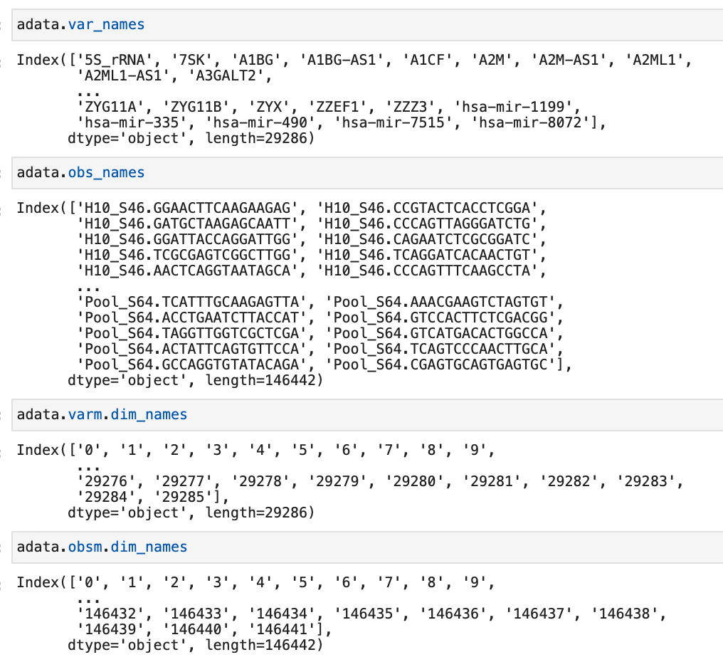 Allowing obsm/varm to have their own dim_names leads to weird issues · Issue #459 · scverse ...