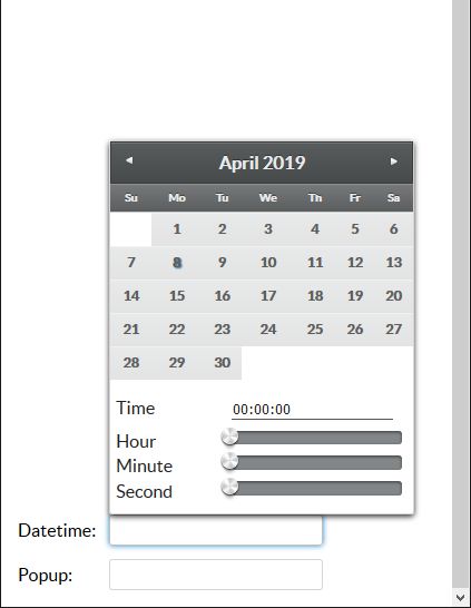Calendar: if popup shows date and time it is placed in front of input ...