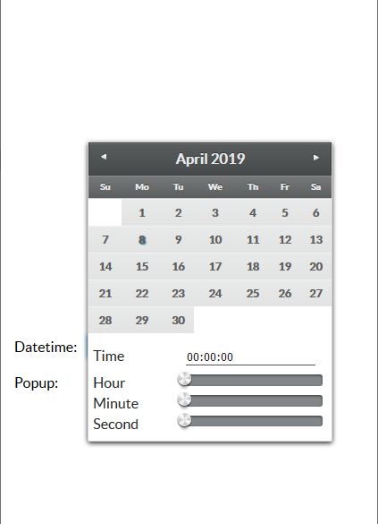 Calendar: if popup shows date and time it is placed in front of input field · Issue #4719 ...