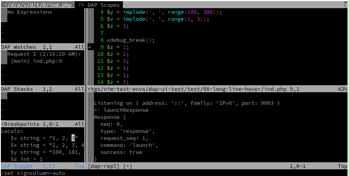 Override showing unneeded sign columns · Issue #96 · rcarriga/nvim-dap-ui · GitHub