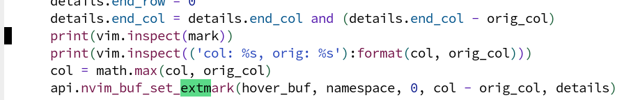 Error with setting column for extmark · Issue #99 · rcarriga/nvim-dap-ui · GitHub