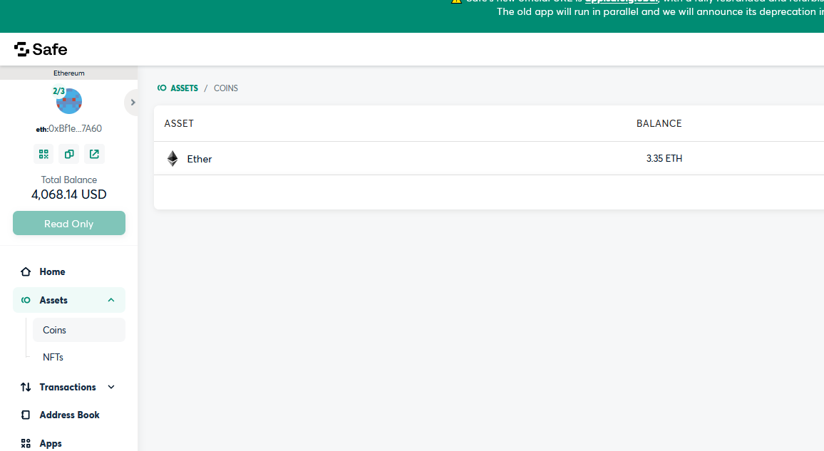 USDC balance not visible in Assets both in old and new UI · Issue #103 · 5afe/safe-support · GitHub