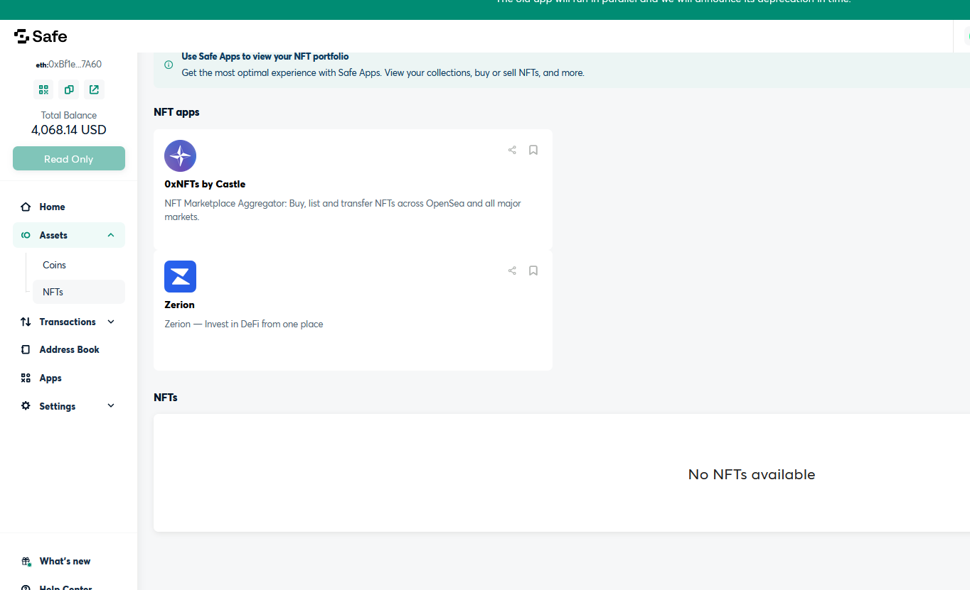 USDC balance not visible in Assets both in old and new UI · Issue #103 · 5afe/safe-support · GitHub