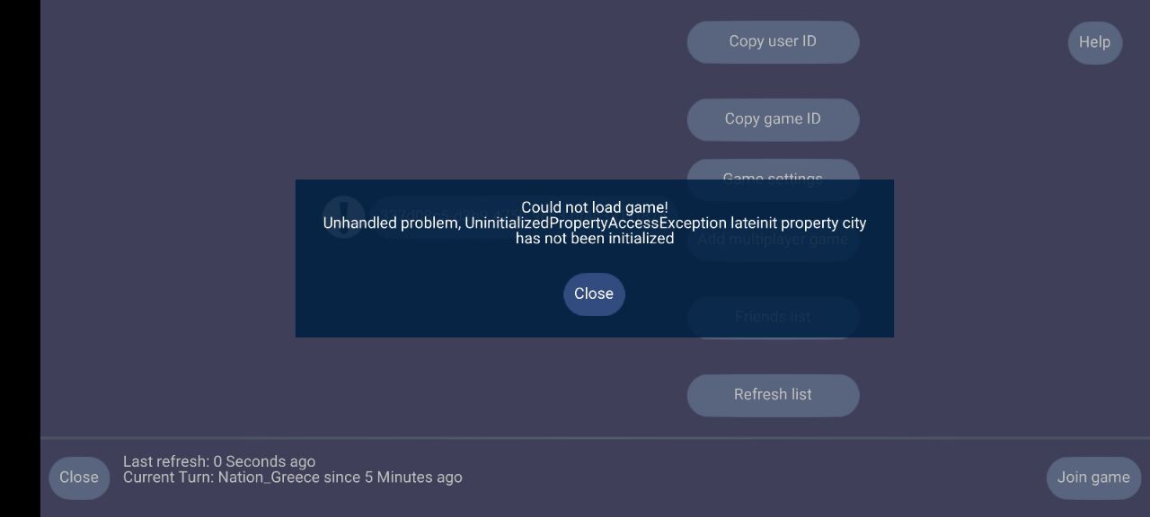 Game crashes on 4.7.12 - SOLVED in 4.7.12-patch1 · Issue #9885 · yairm210/Unciv · GitHub