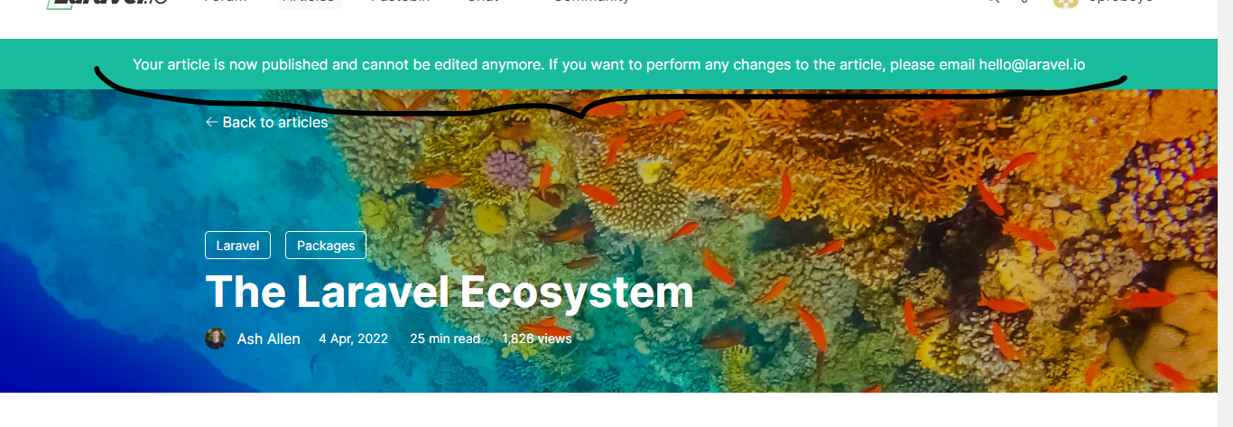 Show banner info only for the owner of the article by theHocineSaad · Pull Request #919 ...