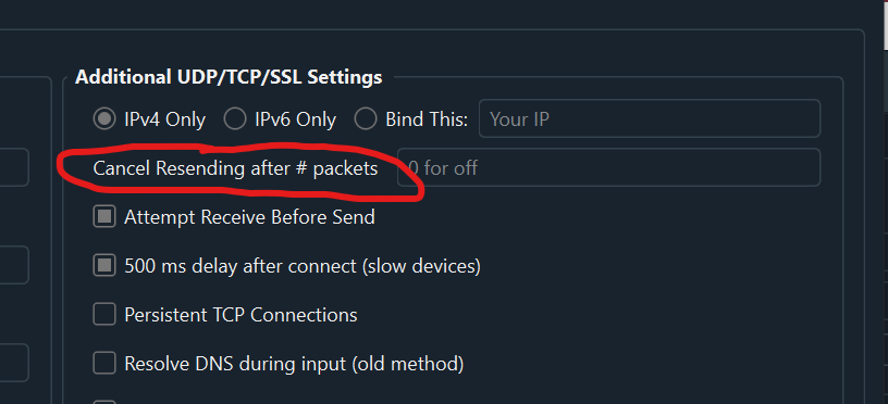 [IDEA]Resend a packet a limited number of times · Issue #321 · dannagle/PacketSender · GitHub