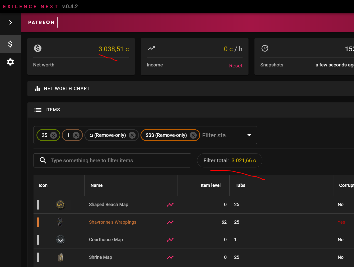 The values sometimes differ between the net worth total and the filter total · Issue #650 ...