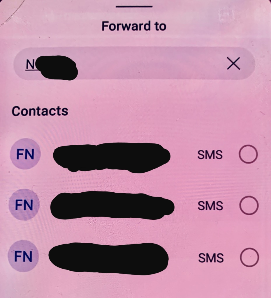 Signal unable to differentiate between landline and mobile phone numbers when forwarding ...