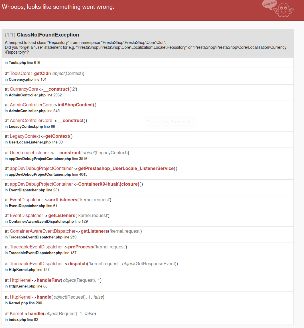 1-click upgrade from version 1.7.2.4 -> 1.7.6.0 fail and prestashop not running · Issue #30696 ...