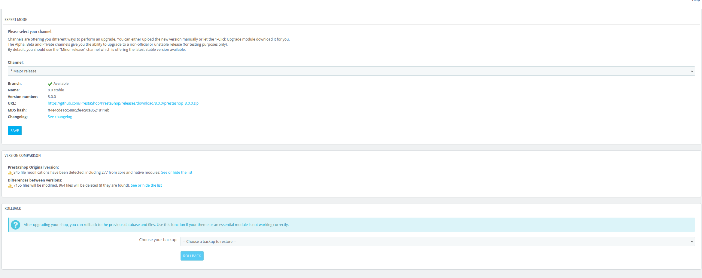 1-click upgrade from version 1.7.2.4 -> 1.7.6.0 fail and prestashop not running · Issue #30696 ...